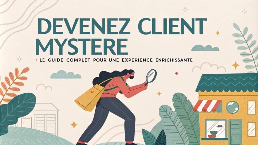 🕵️‍♂️ Devenez client mystère : découvrez une expérience unique